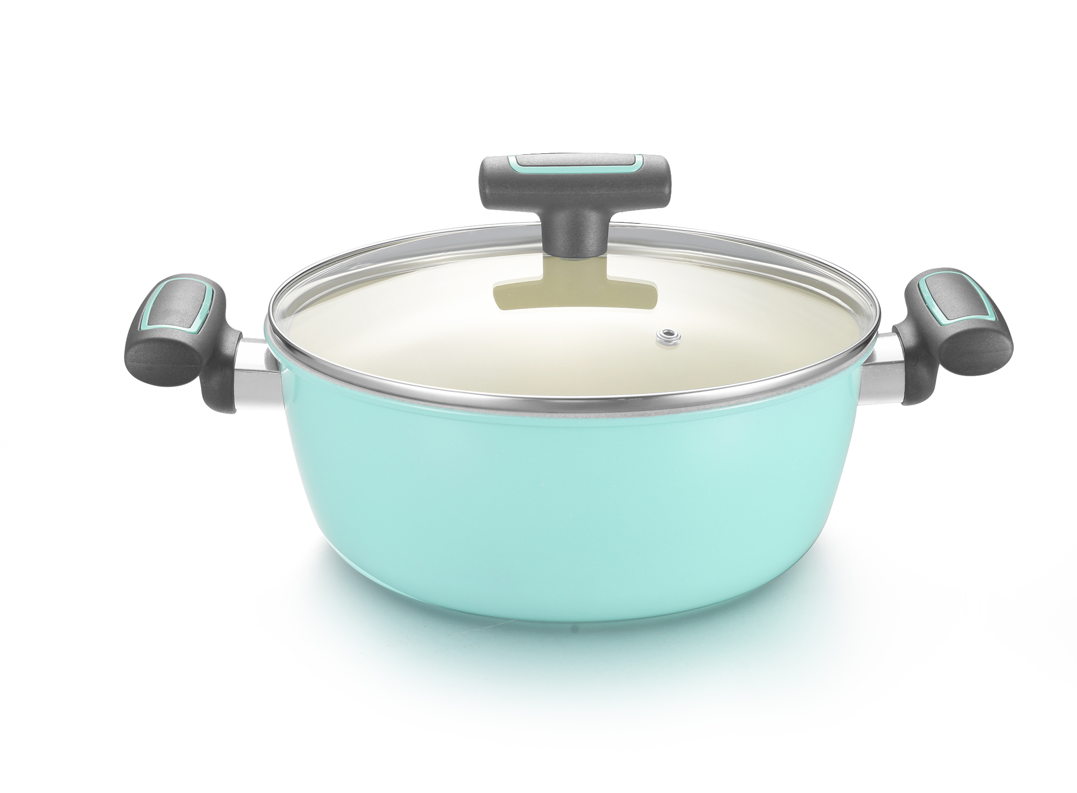 Large induction ceramic non-stick cookware for long cooking pot or pots ...